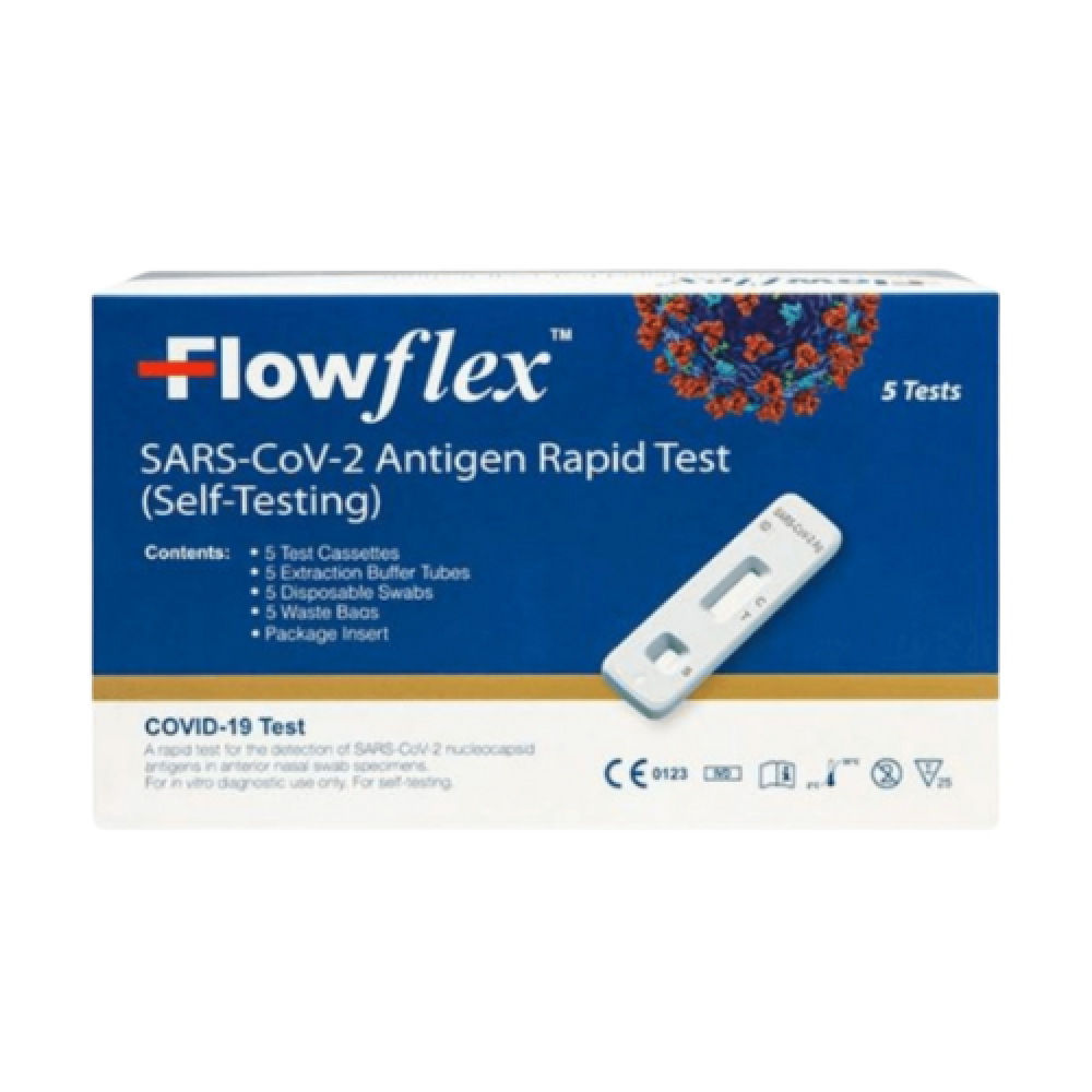 Flowflex COVID-19 Antigen Rapid Test (Self-Test Kit) 5 Pack | iPharm ...